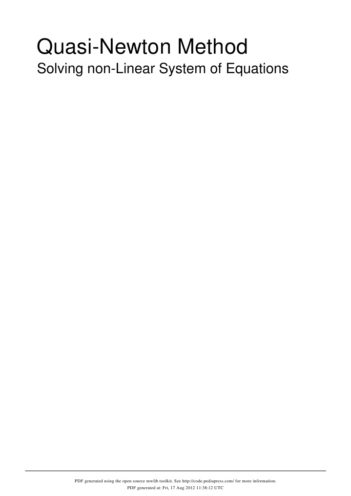 Quasi Newton Methods | PDF | Algorithms | Theoretical Computer Science