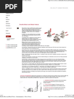 Oliver Double Block & Bleed Valve Overview | PDF | Valve | Mechanical ...