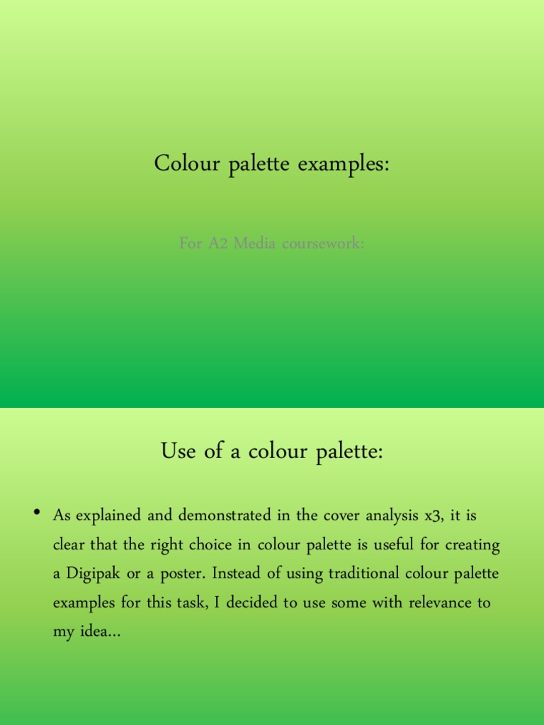 Colour Palette Examples | PDF | Color | Blue