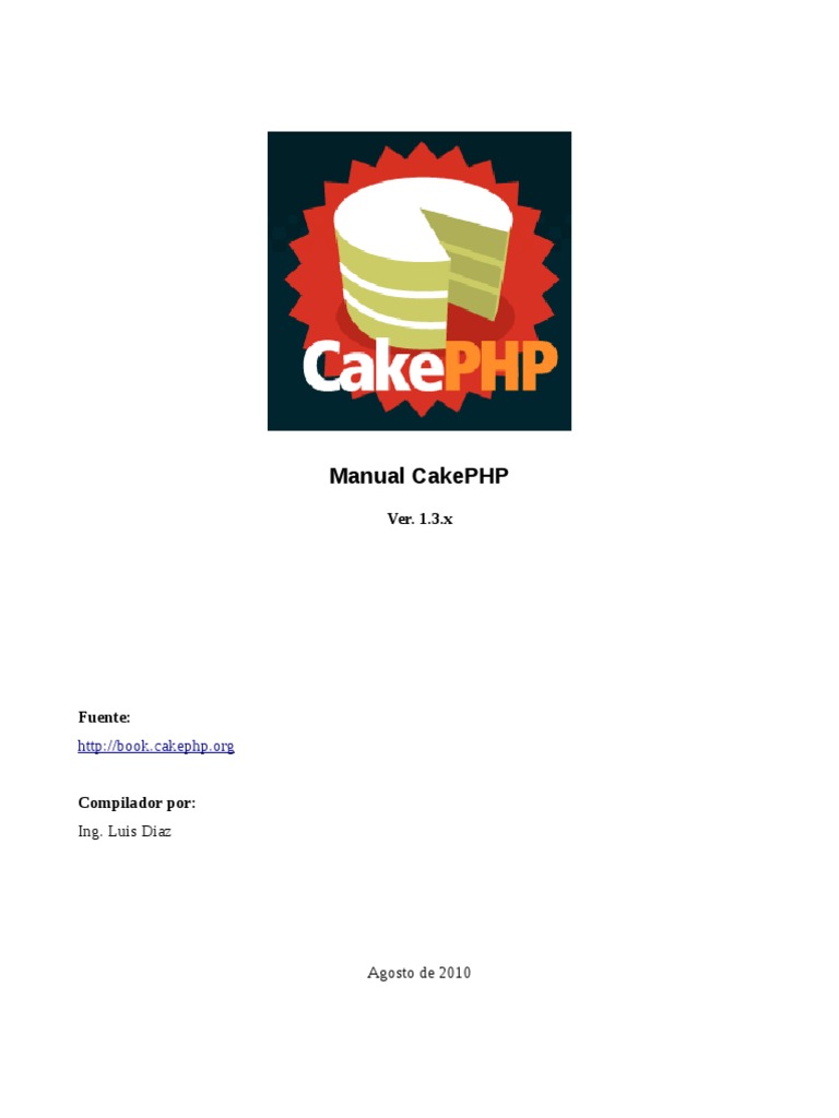 Manual Cakephp-1 3 X | PDF