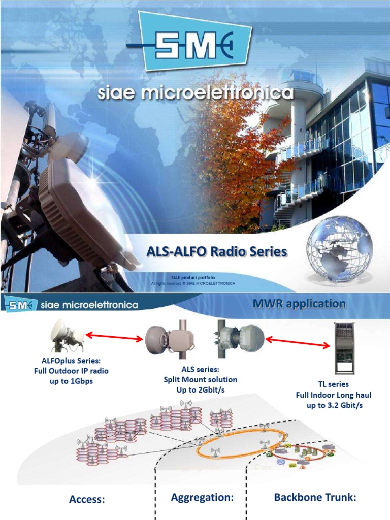 Radiolinie SIAE ALS ALFO Series 2 | PDF | High Speed Packet Access ...