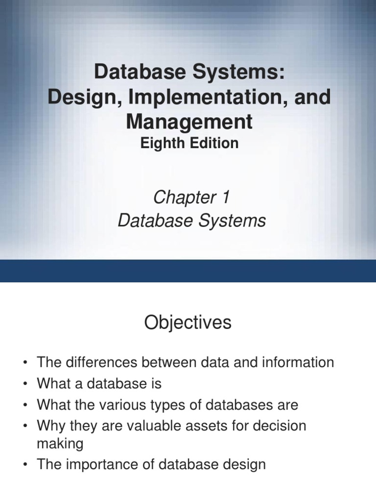Database Systems: Design, Implementation, and Management | PDF ...