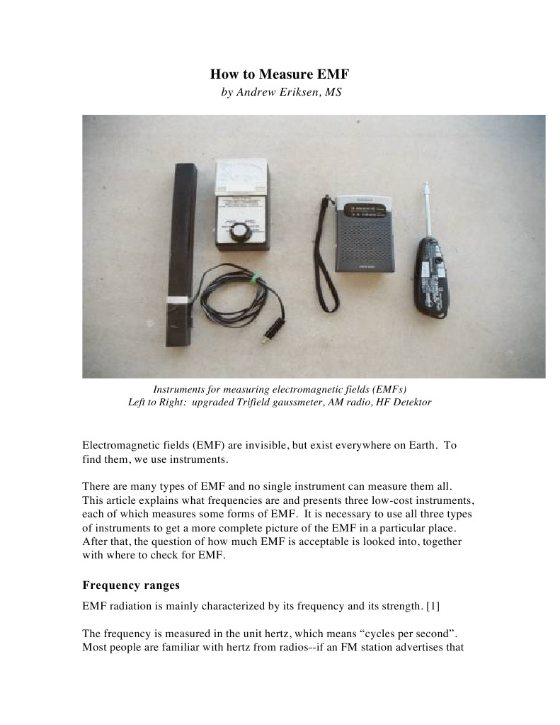 How To Measure EMF | PDF | Science & Mathematics