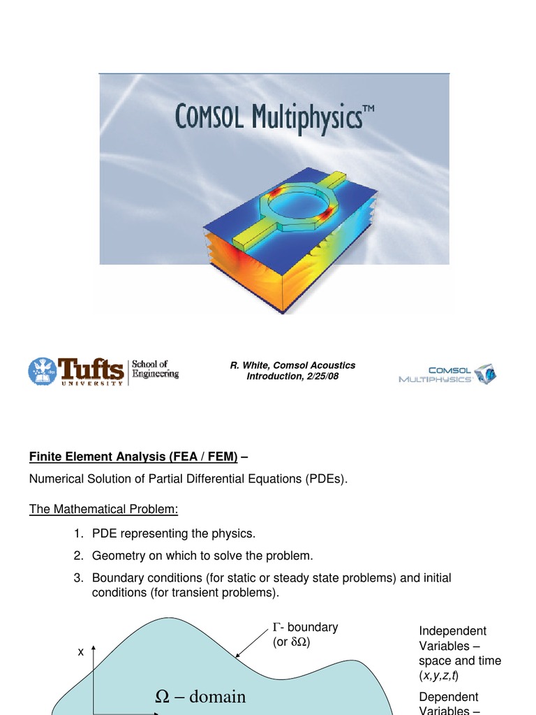 Comsol | PDF | Finite Element Method | Partial Differential Equation