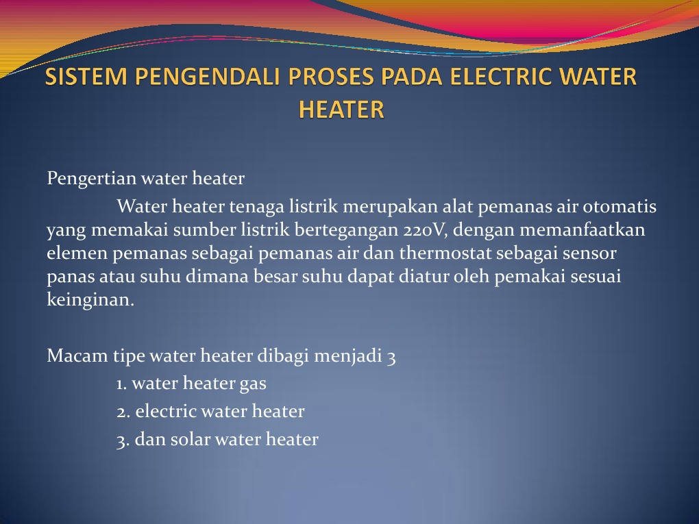 Sistem Pengendali Proses Pada Electric Water Heater | PDF