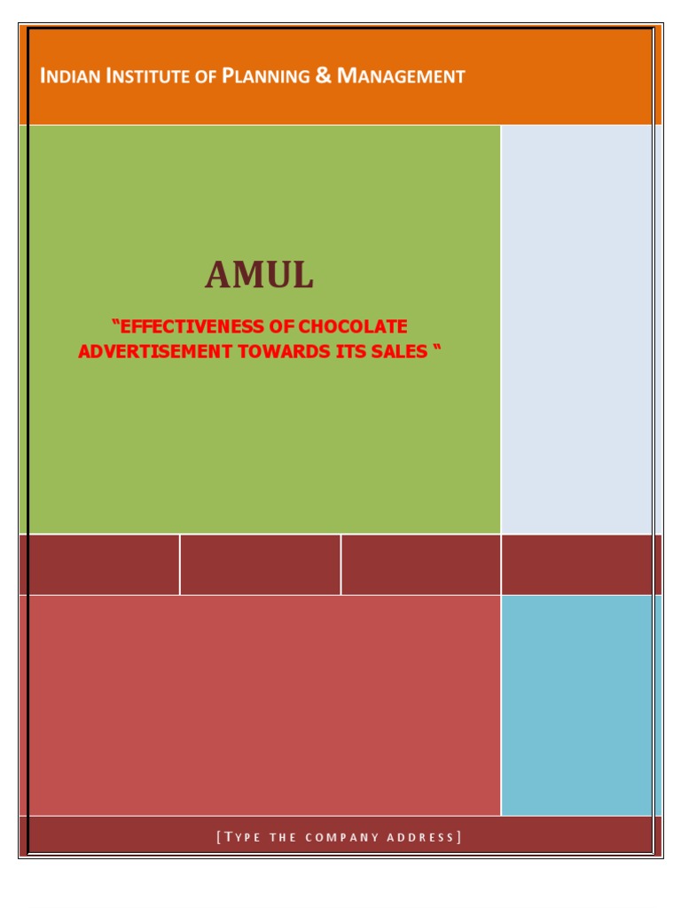 Amul Sales | PDF | Sampling (Statistics) | Questionnaire