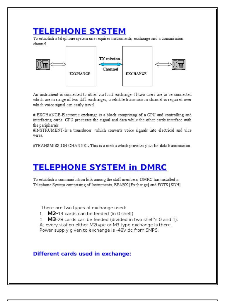Telephone System | Download Free PDF | Telephone | Data Transmission