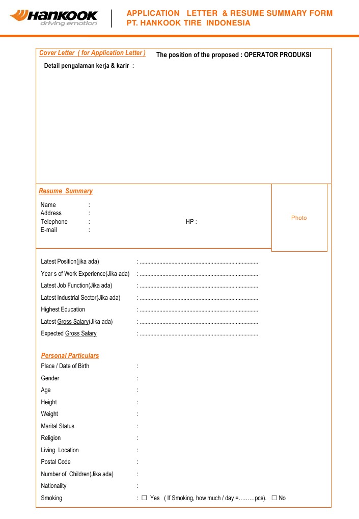 Application Letter | PDF