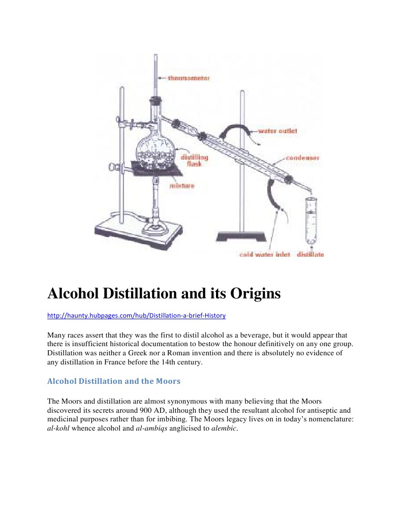 Alcohol Distillation and Its Origins | PDF | Distilled Beverages ...