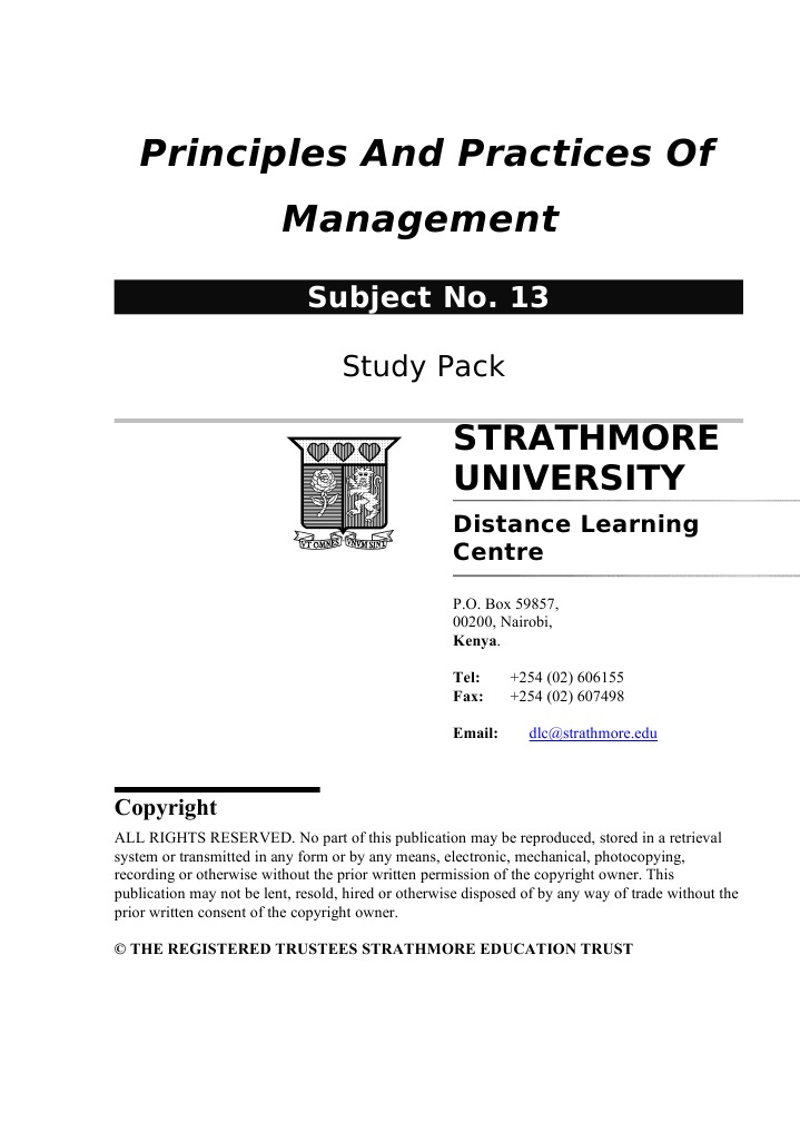 Principles of Management Final | PDF | Strategic Management | Marketing