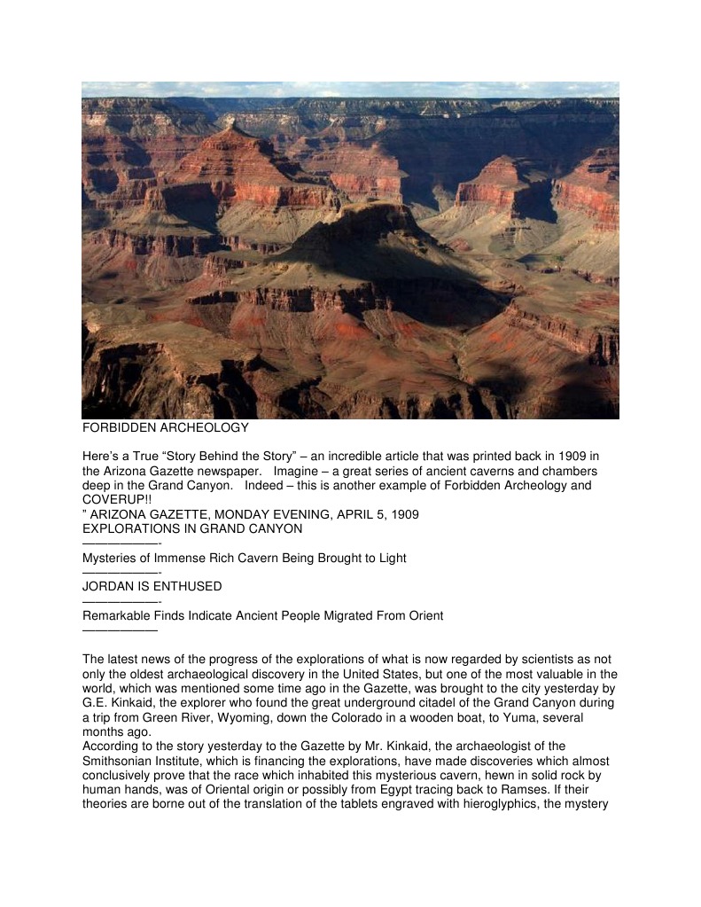 Forbidden Archeology | Archaeology | Nature