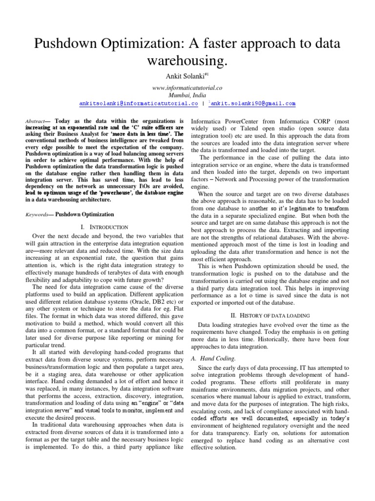 IEEE Paper Template in A4 | PDF | Databases | Data Warehouse