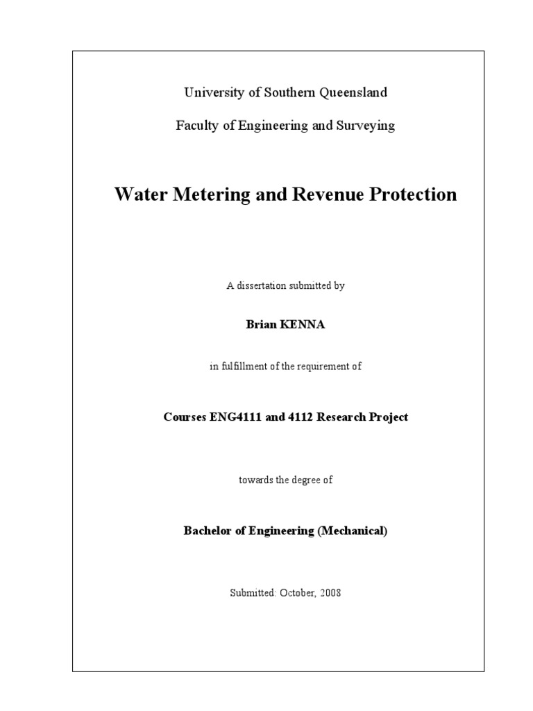 Kenna 2008 | PDF | Water Supply | Leak