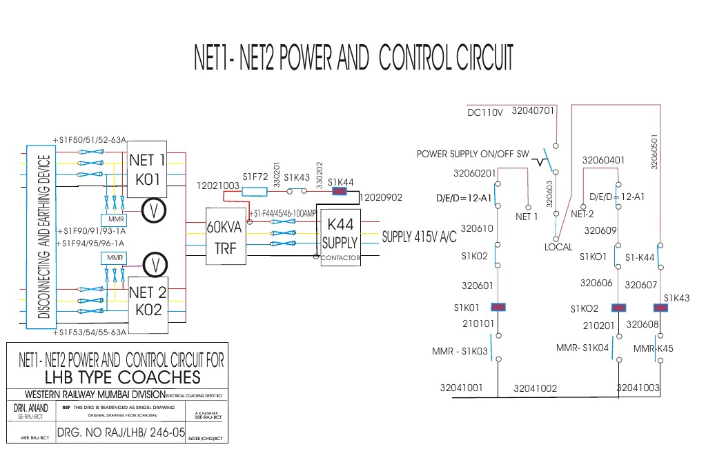 LHB Coach Electrical Wiring Diagram | PDF | Electrical Engineering ...