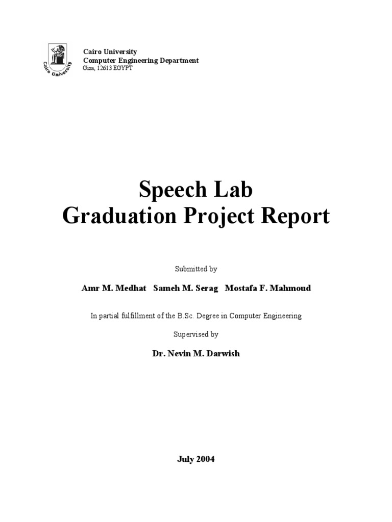 Speech Lab - Project Report | PDF | Stress (Linguistics) | Speech ...