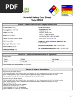 Distilled Water Safety Data Sheet | PDF | Water | Waste