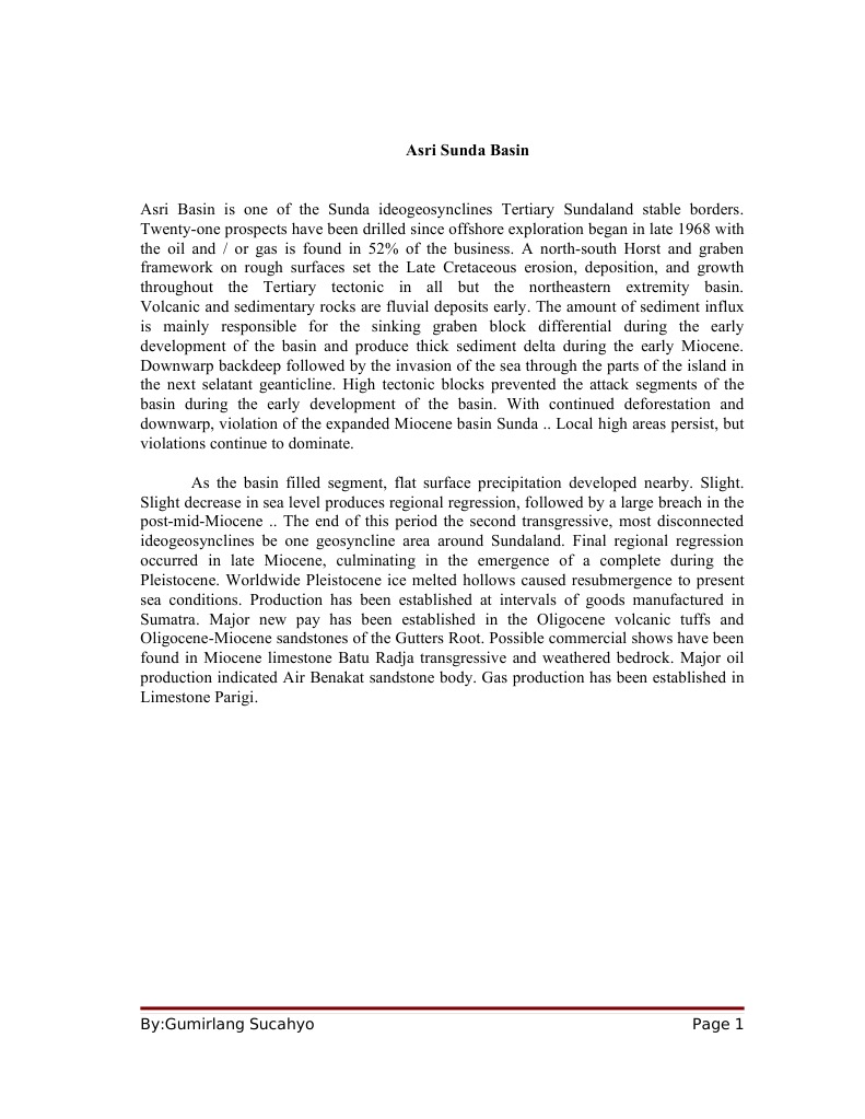 Asri Sunda Basin | PDF | Rift | Sedimentary Basin