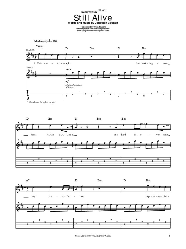 Portals Still Alive Sheet Music | PDF