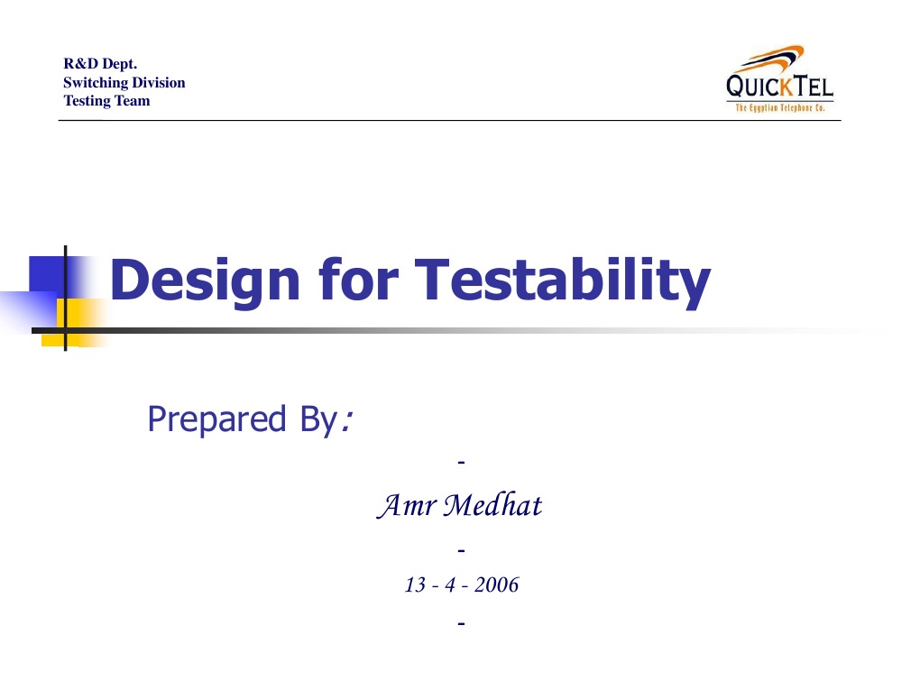 Software Design For Testability | PDF | Test Driven Development ...