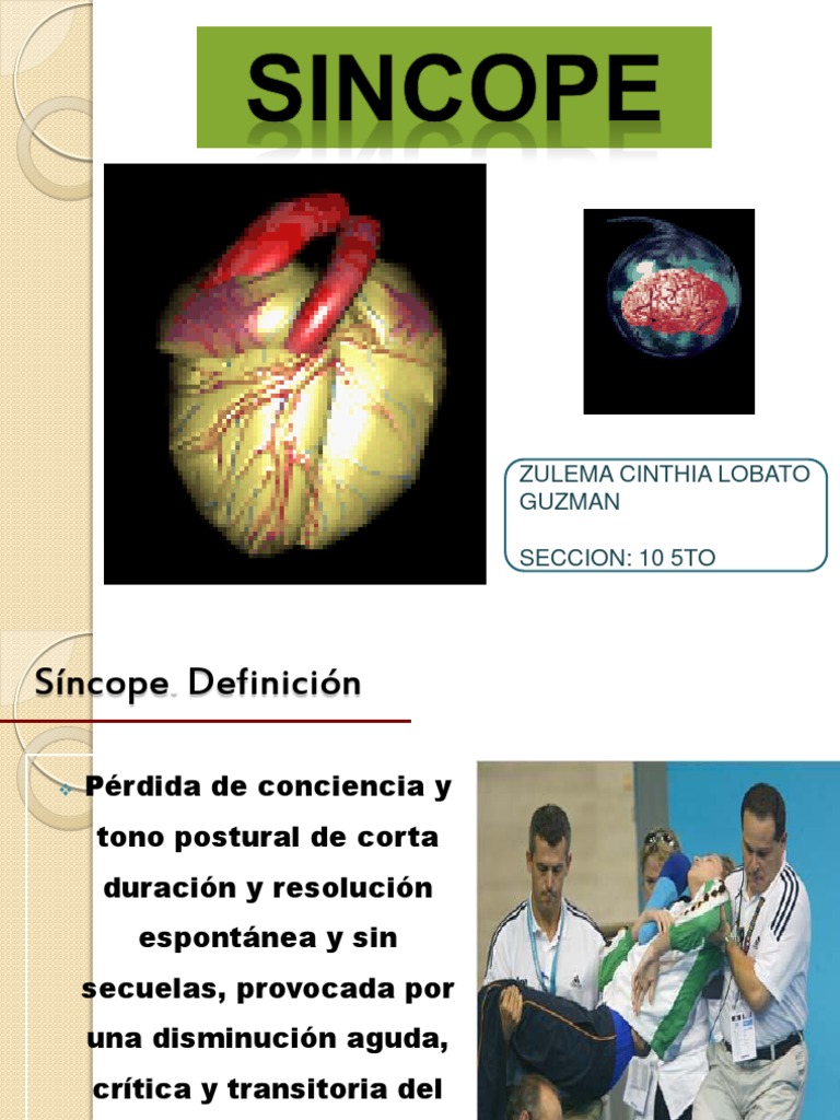 Comprendiendo los diferentes tipos y causas del síncope | PDF ...