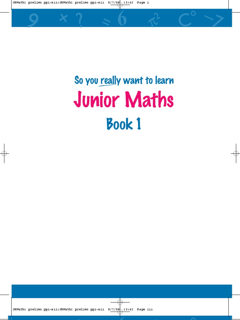 686 Junior Maths 1 Updated | PDF | Shape | Copyright