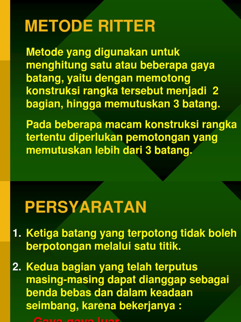 Metode Ritter | PDF