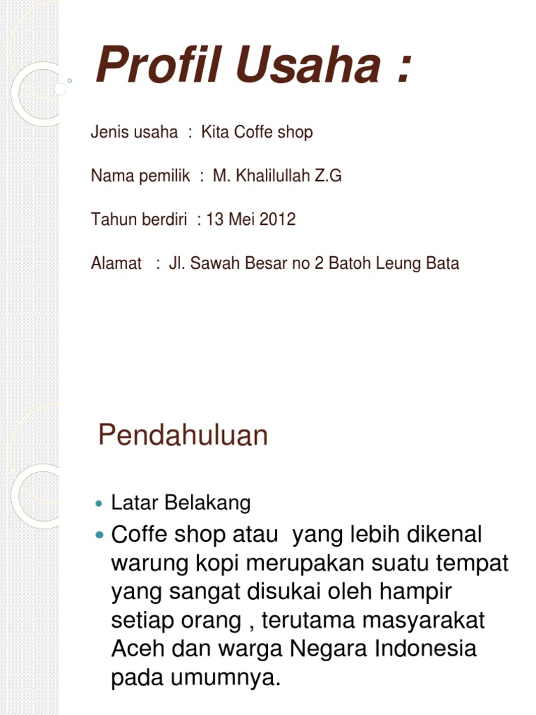 Profil Usaha | PDF