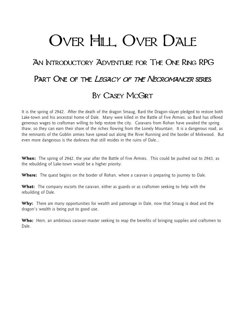 Over Hill Over Dale | PDF | Middle Earth | J. R. R. Tolkien