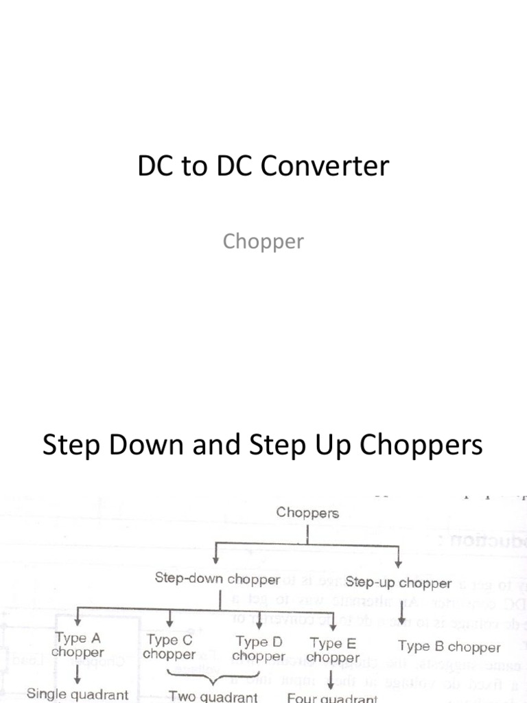 Chopper DC To DC Converter | PDF