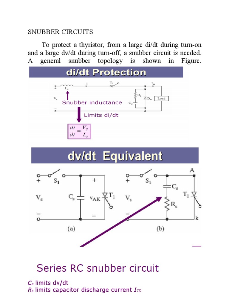 Snubber Circuits | PDF
