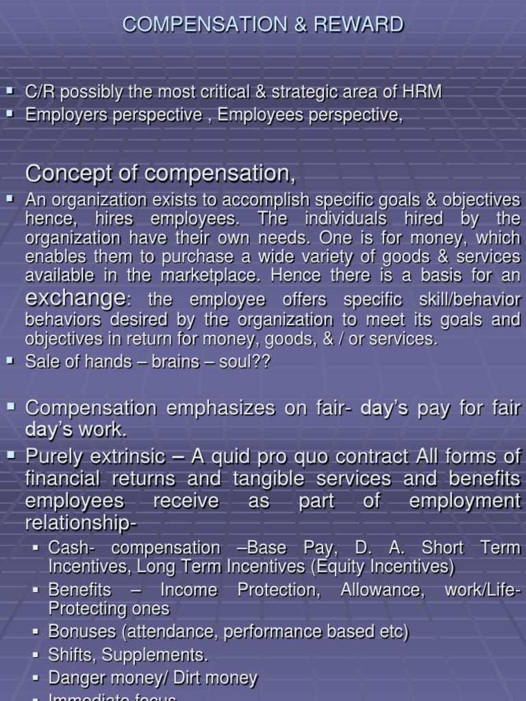 Compensation Reward Management | PDF | Employee Benefits | Employment