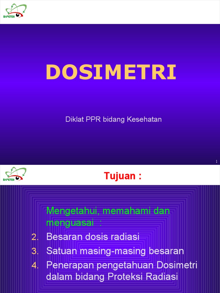 Panduan Dosimetri Radiasi Kesehatan | PDF