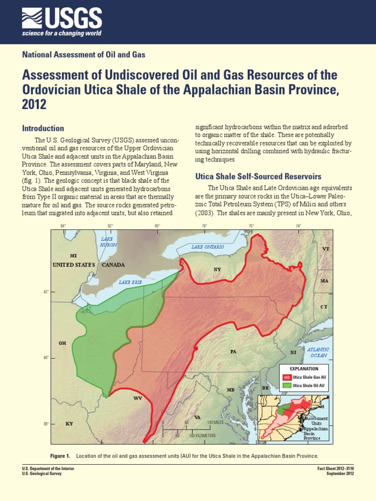 Utica Shale USGS | PDF | Natural Gas | Fossil Fuels