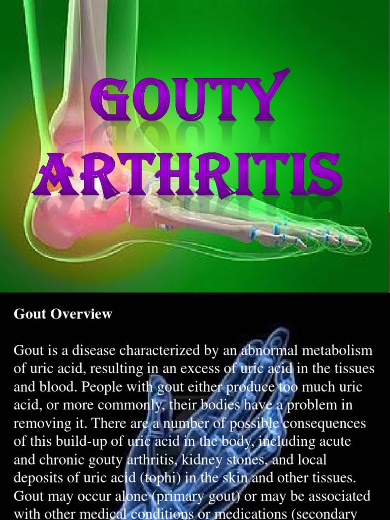 Gouty Powerpoint | PDF | Gout | Arthritis
