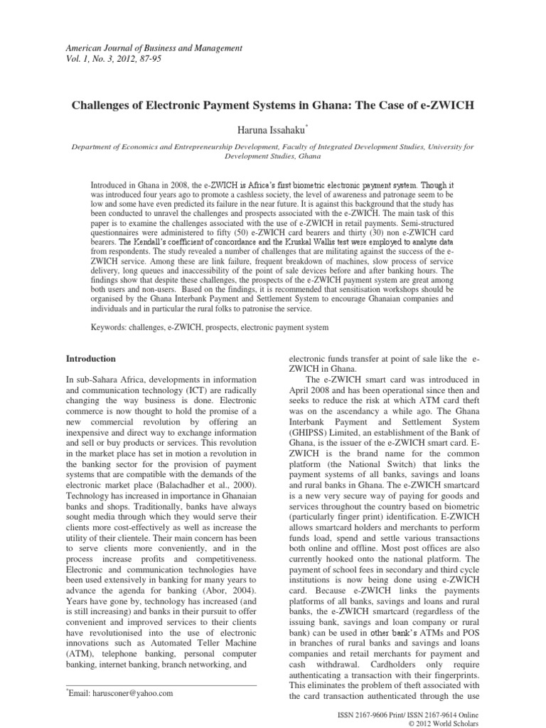 EZWICH | PDF | Automated Teller Machine | Smart Card