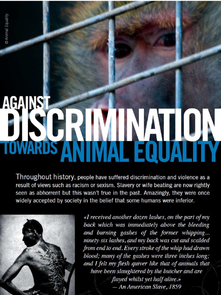 Reject Discrimination, Embrace Animal Equality | PDF | Equality Rights ...