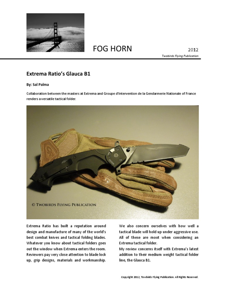 Extrema Ratio Glauca B1 | PDF | Knife | Blade
