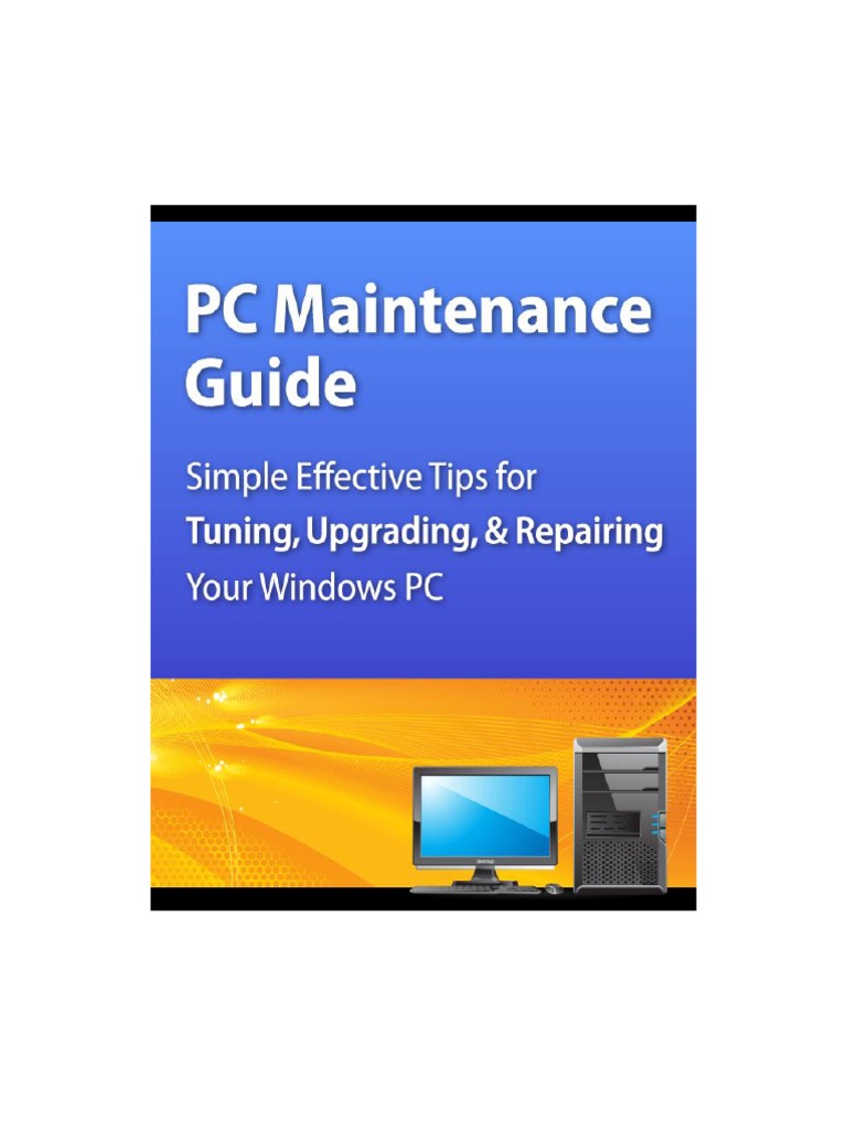 PC Maintenance | PDF | Games & Activities | Computers