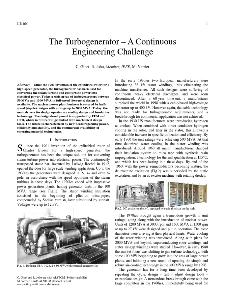 Designing Turbogenerator | PDF | Electric Generator | Turbine