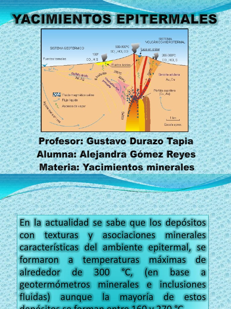 Clasificación de Depósitos Epitermales | PDF | Roca (geología) | Azufre