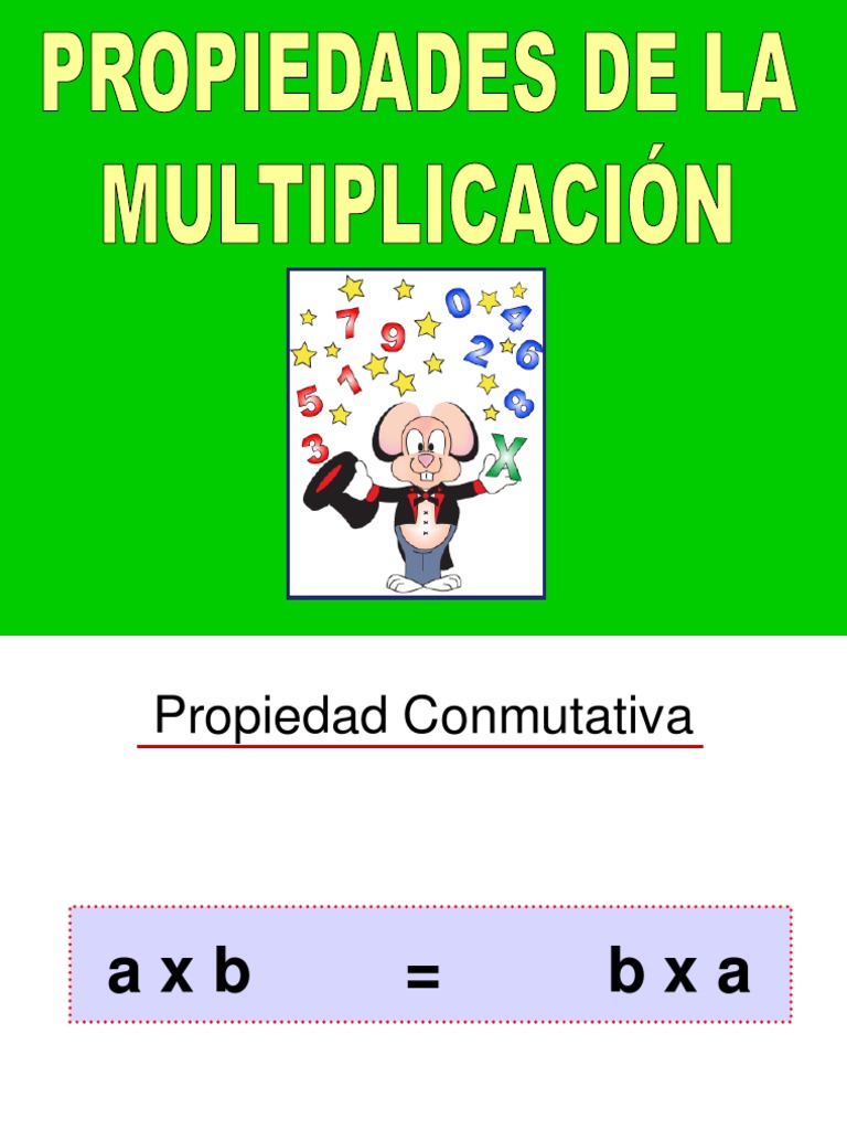 Propiedades de la Multiplicación para Primaria | PDF | Multiplicación ...