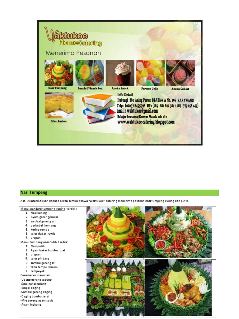 Booklet Catering | PDF