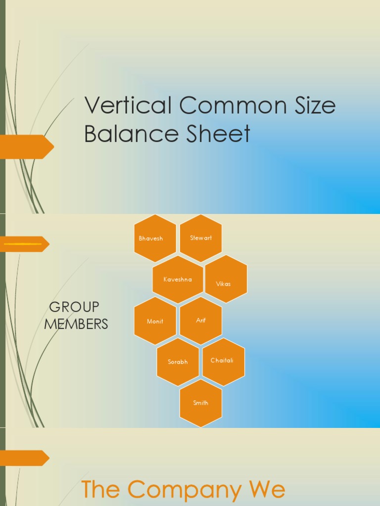 Vertical Common Size Balance Sheet | PDF | Balance Sheet | Financial Statement