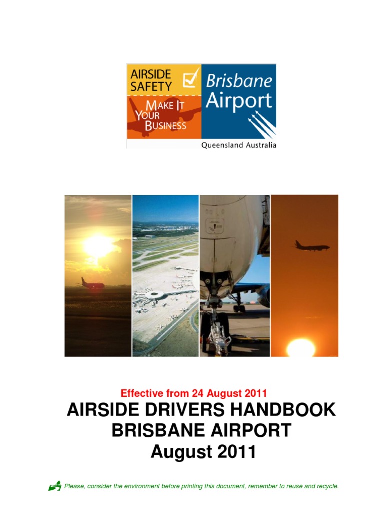 August 2011 Airside Drivers Handbook | PDF | Speed Limit | Airport
