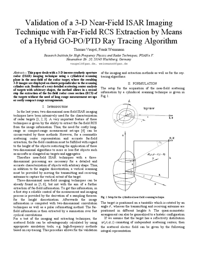 Ray Tracing Pdf Diffraction Convolution
