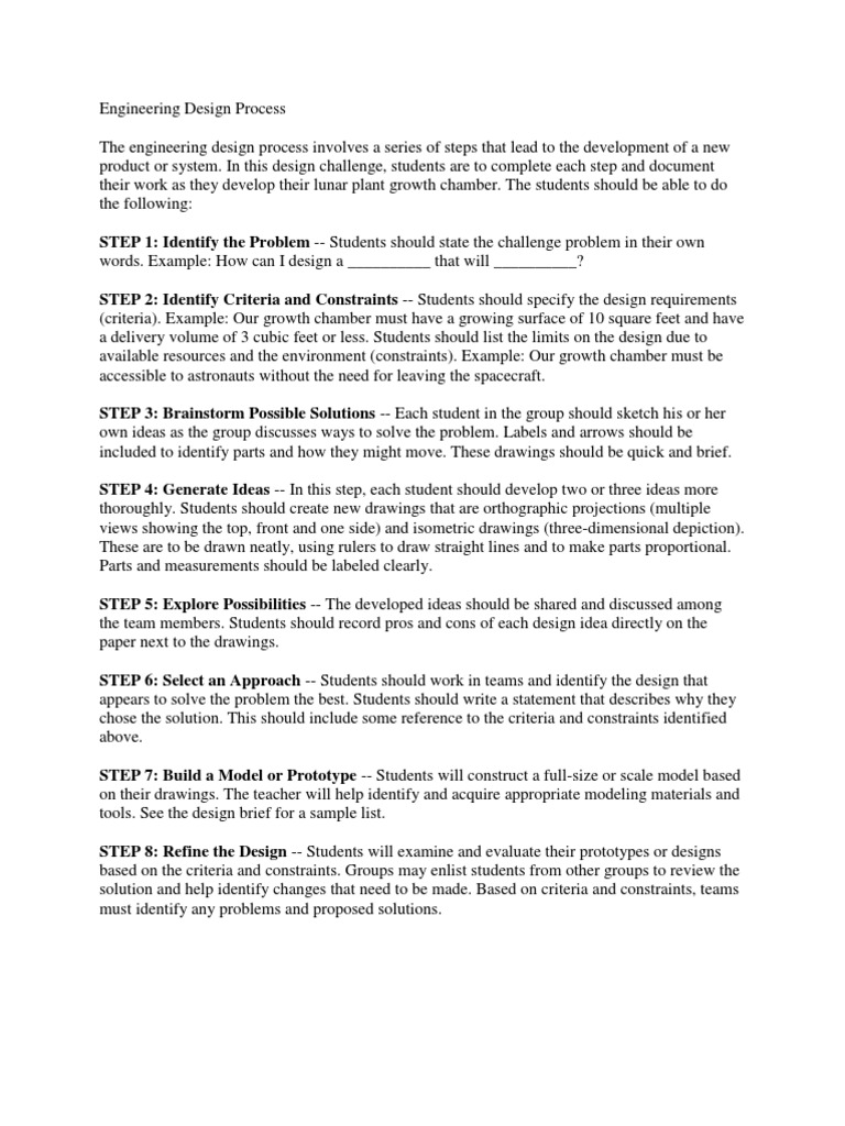 Engineering Design Process | PDF | Engineering Design Process | Design