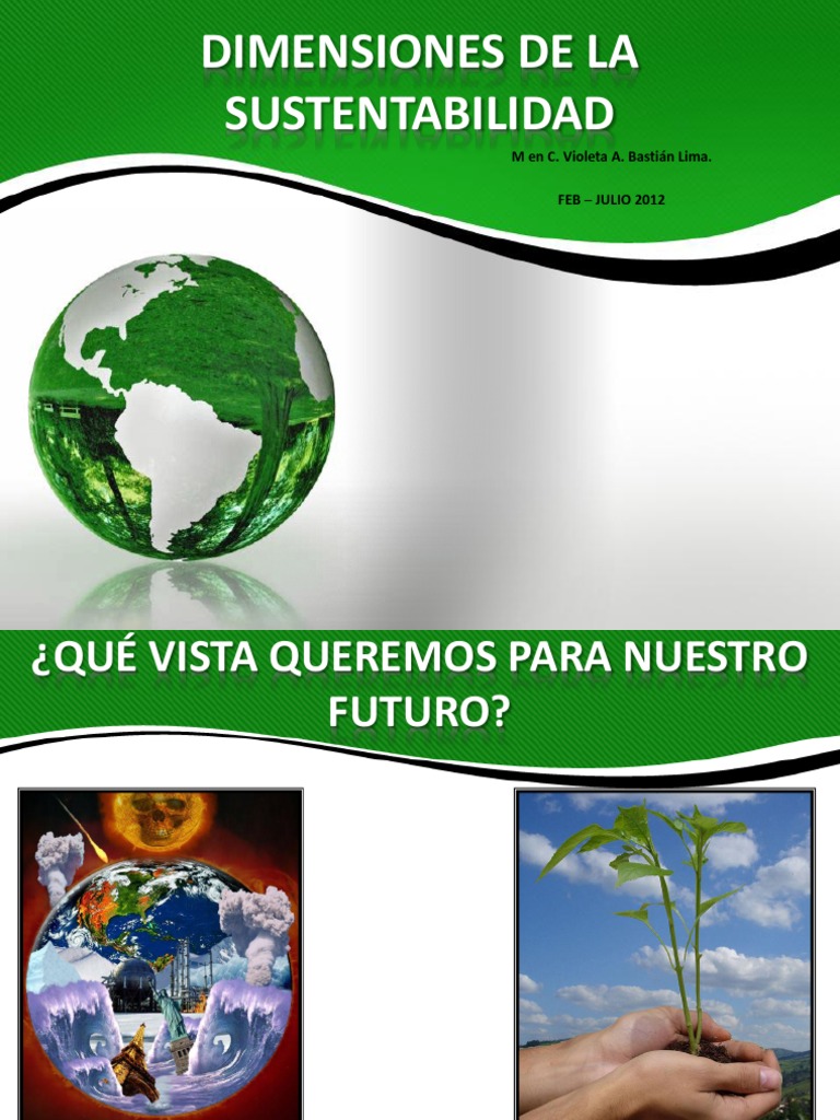 04 - Dimensiones de La Sustentabilidad | PDF | Sustentabilidad | Ciencias económicas