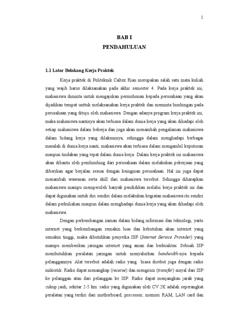 Kerja Praktek di CV. 2K (WANXP) | PDF | Teknologi & Rekayasa