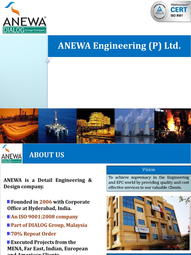 ANEWA Corporate Presentation | PDF | Petroleum | Oil Refinery