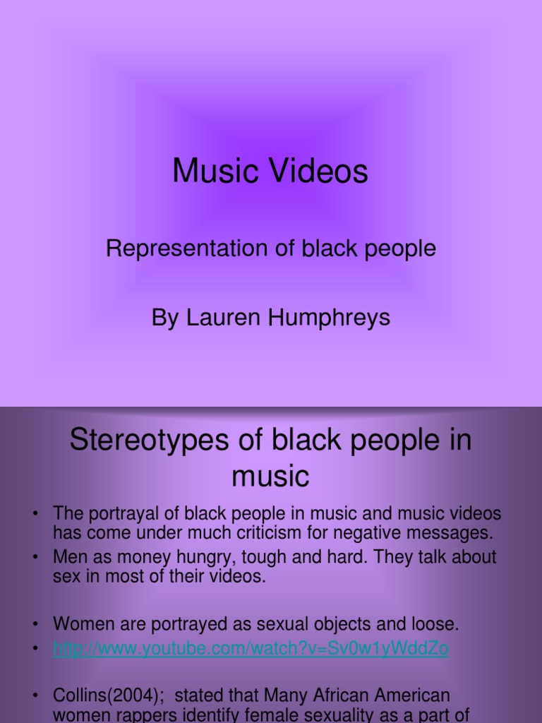 Music Videos-Representation of Black People | PDF | Hip Hop Music ...
